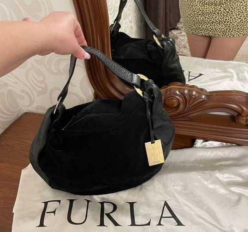 Сумка новая Furla замшая Италия натуральная кожа