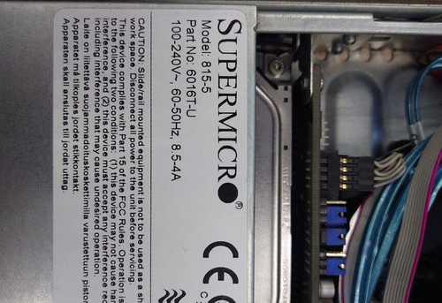 Сервер supermicro 6016T-U, 2*intel xeon E5606