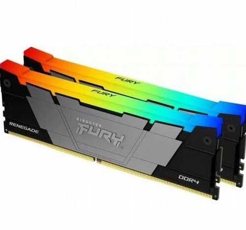 Память оперативная/ Kingston 64GB 3200MHz DDR4 CL16 dimm (Kit of 2) fury Renegade RGB