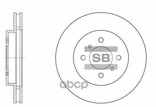 SD4309 диск тормозной передний Mitsubishi Colt
