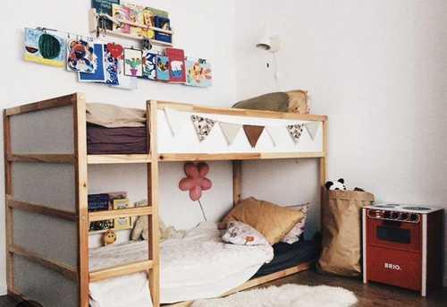 Кровать чердак IKEA kura
