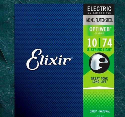 Elixir 19062 Optiweb Light 8-String