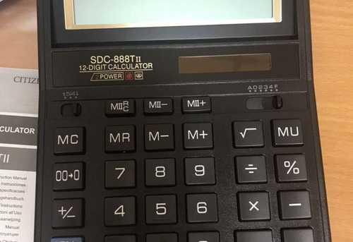 Калькулятор citizen SDC-888 TII