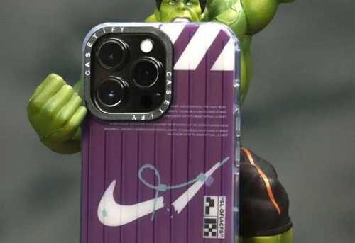 Чехол на iPhone 14 pro Nike purple