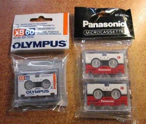 Микрокассеты Panasonic RT-60MC и Olympus XB60