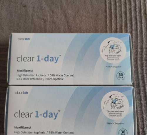 Линзы контактные clear 1-day