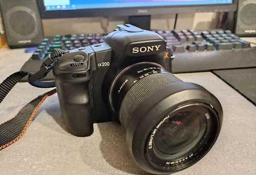 Зеркальный фотоаппарат на запчасти Sony dslr-a200