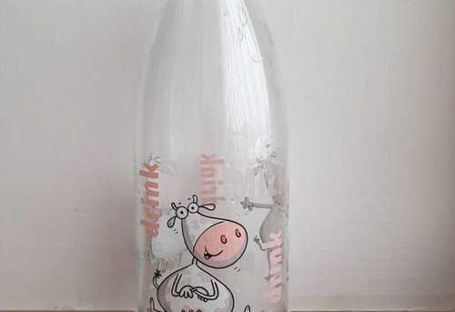 Бутылка для молока 1л стеклянная