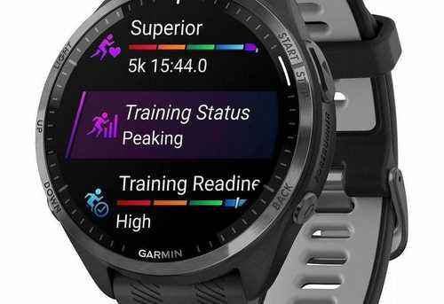 Умные часы Garmin Forerunner 965, черный/серый 010