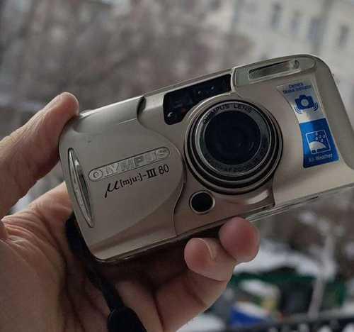 Плёночный фотоаппарат olympus mju III 80