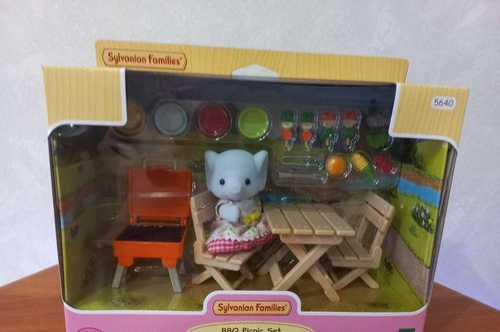 Sylvanian Families пикник с барбекю