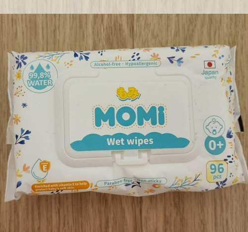 Влажные салфетки детские Momi