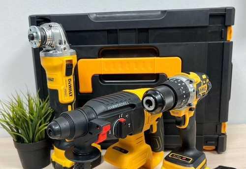 Бесщеточный набор dewalt 3в1 в кейсе новый