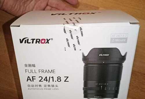 Viltrox AF 24mm f1.8 для Nikon z (новый)