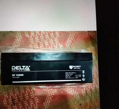Аккумулятор delta 12V 2.2Ah