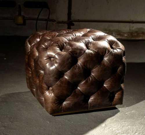 Пуф chesterfield, buttoned leather
