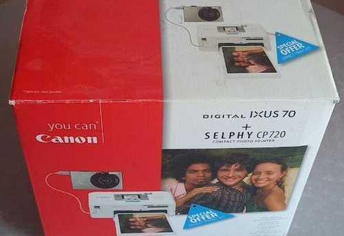 Canon Digital ixus 70 & selphy CP520 Printer