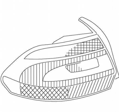 Фонарь правый задний в крыло для Volkswagen Beetle 1997-2005 524200