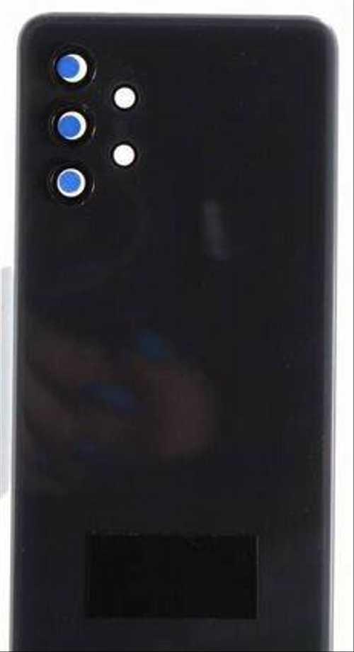 Задняя крышка для Samsung A32 4G Черная со стеклом
