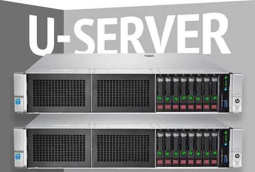 Сервер HP DL380 Gen9 8SFF 2*2640v4 64Gb P440ar 2*5