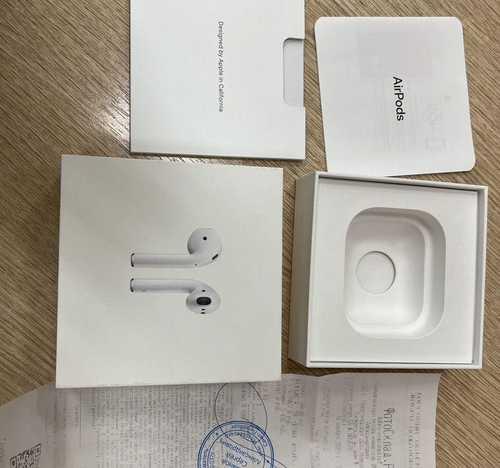 Наушники airpods 2 оригинал