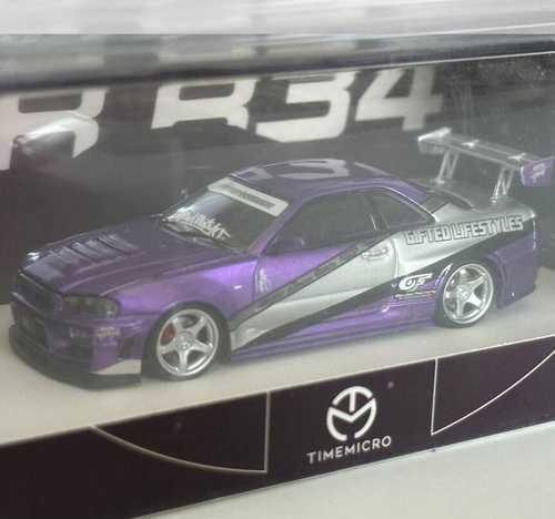 Time Micro 1:64 Nissan GTR34 Limited Edition