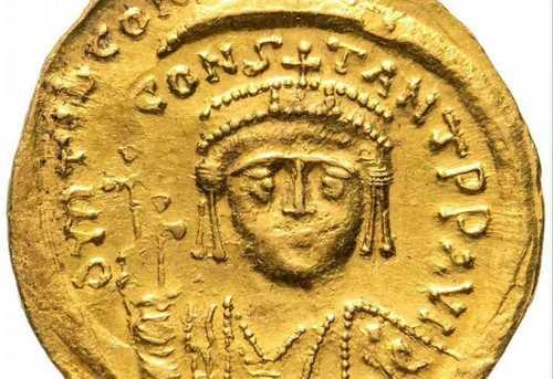 Монета Византийская империя, 578-582