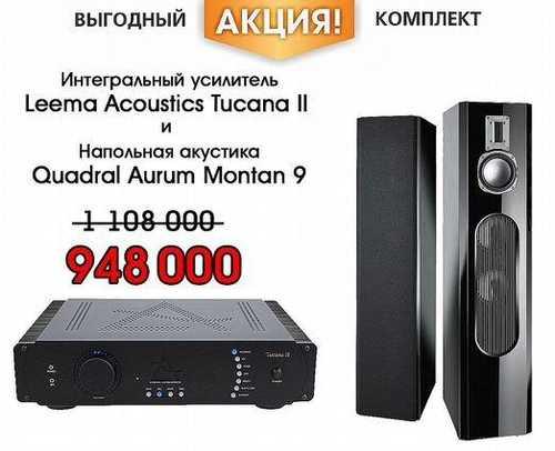 Quadral Aurum Montan 9 и Leema Acoustics Tucana II