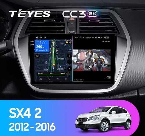 Магнитола для Suzuki SX4 2 Teyes CC3 2k 4/32