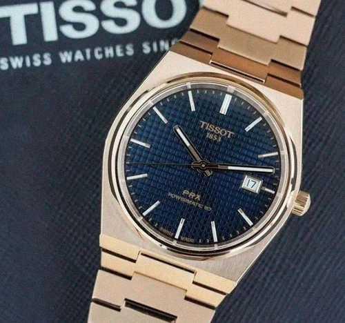 Часы Tissot Оригинал Prx 40 мм Розовое золото