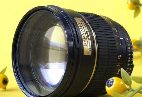 Объектив Samyang 85mm f1.4 (Nikon)