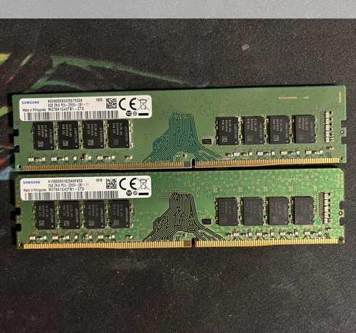 Оперативная память samsung ddr4 16gb