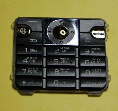 Клавиатура (аналог) кнопочного телефона Sony Ericsson K530i black из старых закупок 2000-х годов