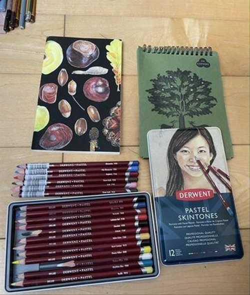 Пастельные карандаши и скетчбуки