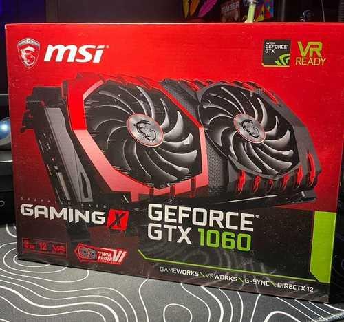 Видеокарта MSI Geforce GTX 1060 Gaming x, 3gb