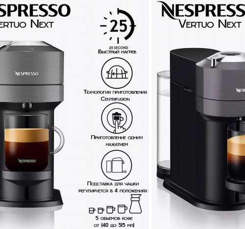 Капсульная кофемашина Nespresso Vertuo Next D