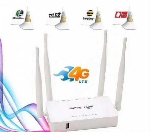 Роутер сетевой для 4G модема с USB и LAN 019