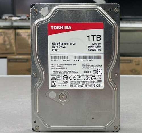 Toshiba P300, 1Tb, HDD, SATA III, 3.5"