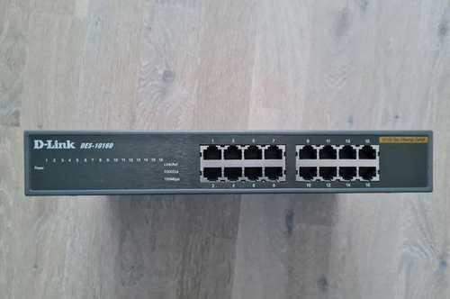 Коммутатор Dlink DES-1016D