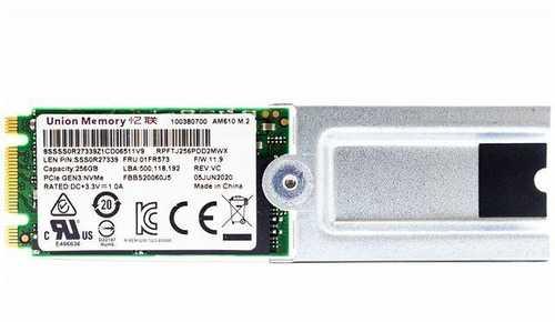 Новый SSD M.2 PCI-E 3.0x2 256GB union memory AM610