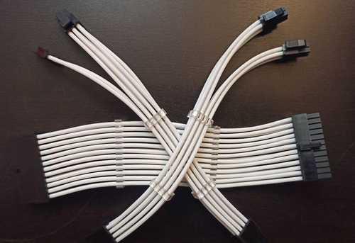 Кастомные удлинители провода для бп 24 4+4 6+2 pin