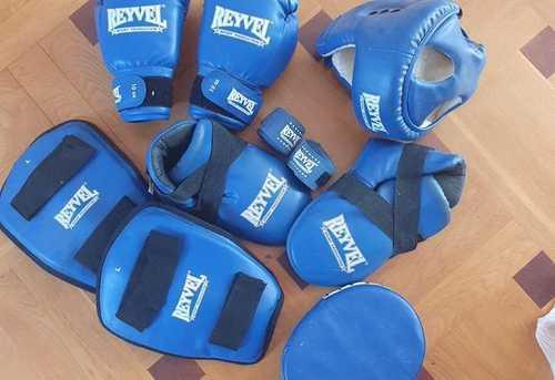 Экипировка reyvel, теквондо, бокс, шлем, перчатки