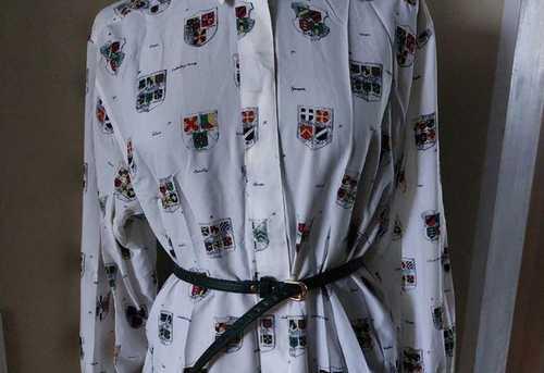 Блузка рубашка с гербами "Lady Arrow", винтаж