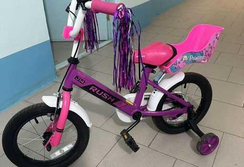 Велосипед для девочки rush 14