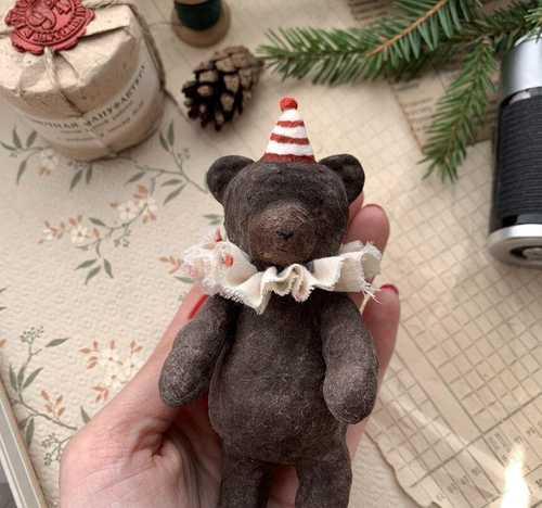 Ватная игрушка в винтажном стиле
