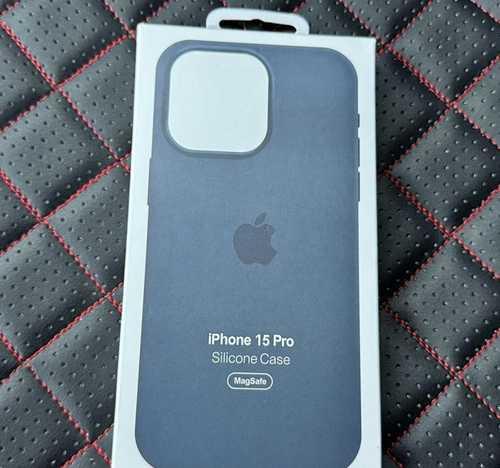 Чехол Apple Silicone Case iPhone 15 Pro Storm Blue