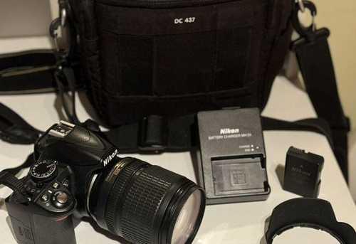 Фотоаппарат nikon d3100 с объективом 18-105mm