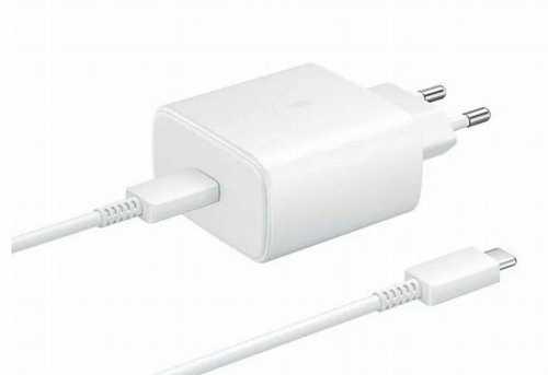 Адаптер Samsung 25W USB-C cable белый+ кабель Type