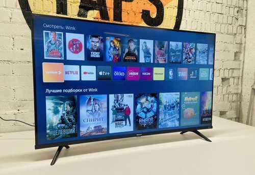 Метровый свежий Hisense 109см UHD Smart TV Wi-Fi