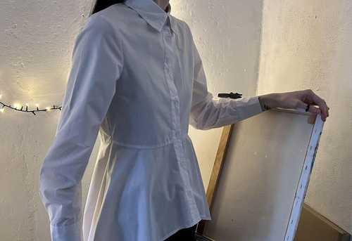 Блуза белая удлиненная